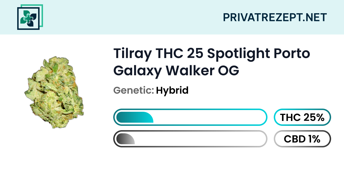 Tilray THC 25 Spotlight Porto Galaxy Walker OG